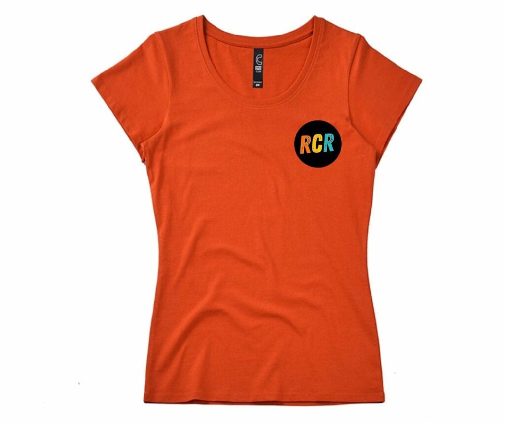 Women's Orange RCR T-Shirt - Reality Check Radio